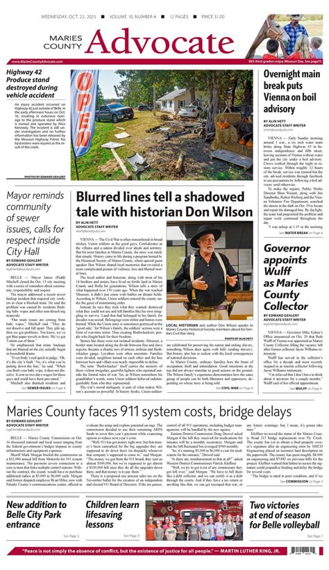 Mca 10 22 25 Maries County Advocate