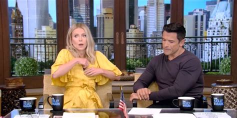 Lives Kelly Ripa Suffers Wardrobe Malfunction While Wearing Low Cut