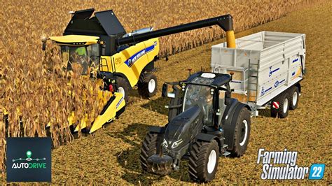 Żniwa kukurydzy i Autodrive w Farming Simulator 22 YouTube