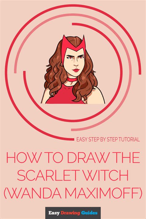 How To Draw The Scarlet Witch Wanda Maximoff Really Easy Drawing