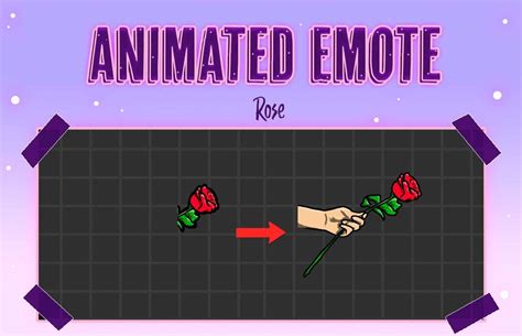Animated Emote Rose Animated Twitch Discord Youtube Etsy