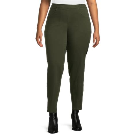 Just My Size Pull On 2 Pocket Pants Womens Plus And Womens Plus