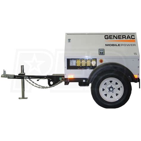 Generac 6783 Mlg15 Mobile Lite 13kw Towable Diesel Generator