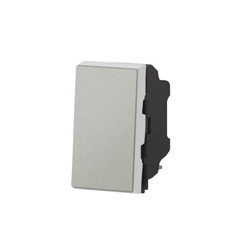 Poussoir Ou Poussoir Inverseur Mosaic Easy Led 6A 250V 1 Module Alu 079230L 3414971579538