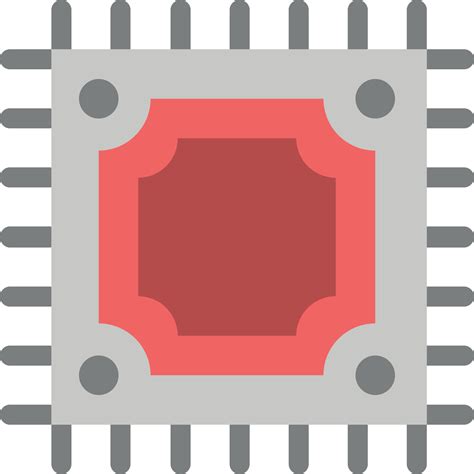 Cpu Microchip Processor Flat Color Icon Vector Icon Banner Template 13331323 Vector Art At Vecteezy