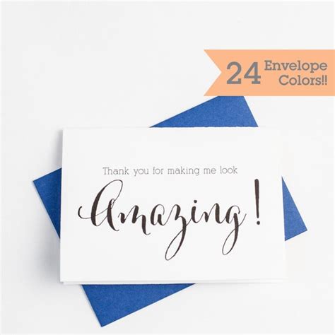 Makeup Artist Thank You Card Makeup Artist Thank You Card