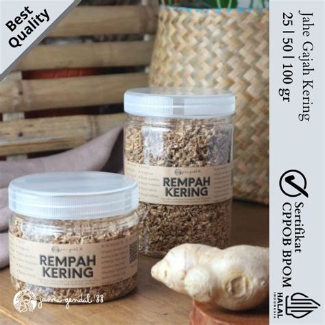 Jual Jahe Putih Iris Kering Rempah Kering By Jamu Gendul 88