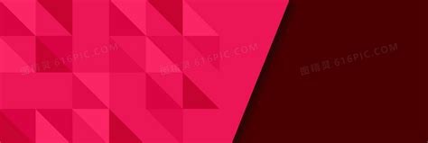 枚红色几何形banner背景背景图片下载 1920x646像素JPG格式 编号vnjfwrgpz 图精灵