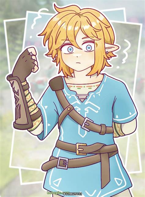 塞尔达传说 塞尔达传说 旷野之息 Link Breath Of The Wild 林克 Wwinerrrillustration Pixivbox