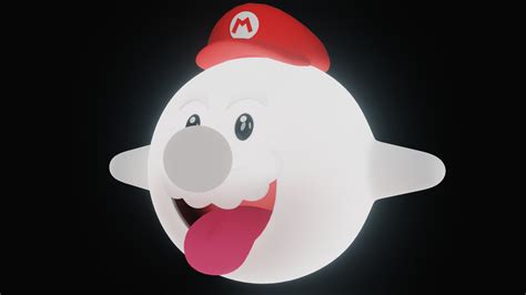 Boo Mario Super Mario Galaxy 3d Model By Clickdamn