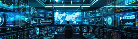Hightech Trading Floor Realtime Digital Target Graphs On Multiple
