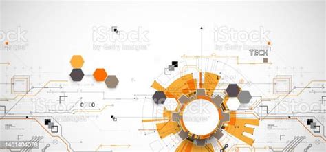 추상기술 개념 회로 기판 높은 컴퓨터 색상 배경 템플릿 비즈니스 기술 프리젠 테이션 콘텐츠 웹을위한 공간이있는 벡터 일러스트레이션 0명에 대한 스톡 벡터 아트 및 기타