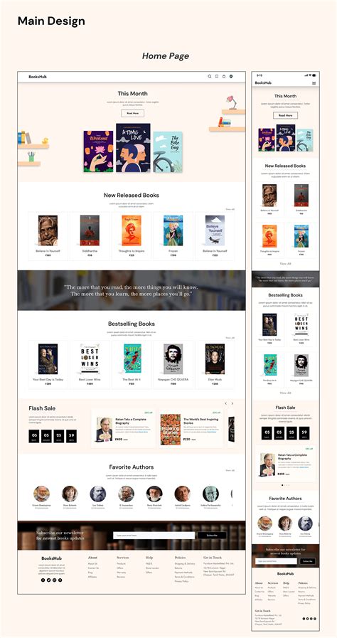 Book Store UI Design Behance