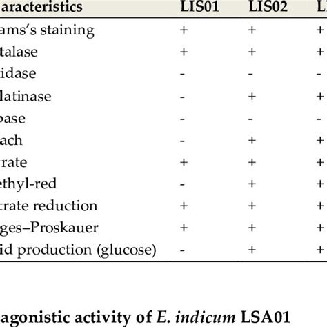 Biochemical Characterization Of Isolates Download Scientific Diagram