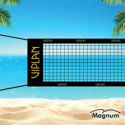 Rede De Vôlei Oficial Personalizada 9 50m X 1 00m Nylon Magnum Redes