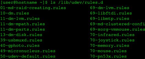 Accidentally Deleted Udev Rules D Restore Udev Rules In Etc Udev Rules D Or Lib Udev Hwdb