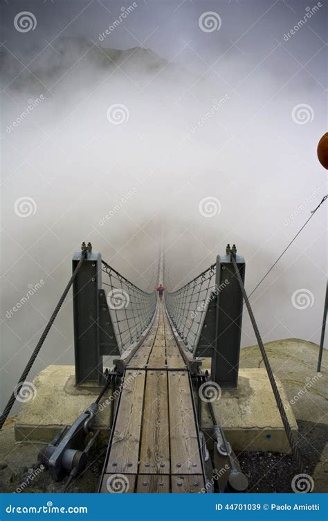 On Trift Bridge Stock Image Image Of Alps Ridge Cloud 44701039