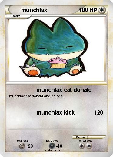 Pokémon Munchlax 63 63 Munchlax Eat Donald My Pokemon Card