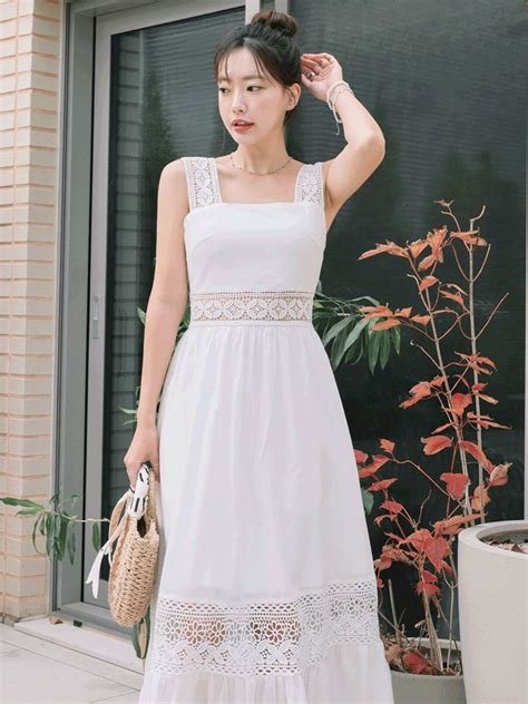 헤링본 👰여신핏화이트원피스🤍 에스더 여름 비치원피스 셀프웨딩 롱 빅사이즈 나시 펀칭 시스루 A라인 휴양지 바캉스 리조트