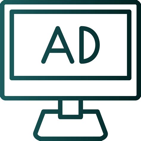 Ad Vector Icon Design 16354694 Vector Art At Vecteezy