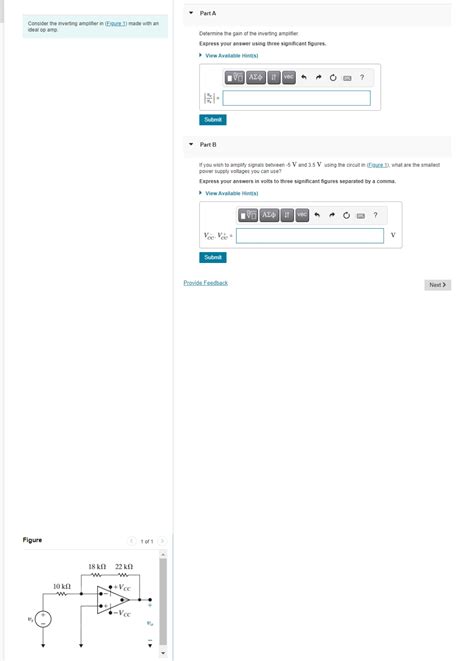 Solved Consider The Inverting Amplifier In Figure 1 Made Chegg