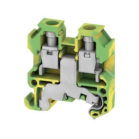 Din Terminal Sak Series Screw Connection 4mm Earth To Suit Ts15 Din Rail Ake 4