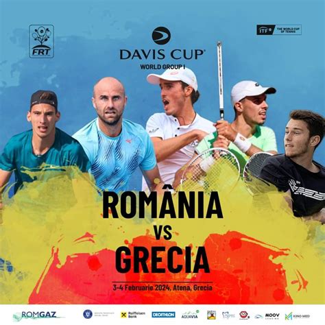 Tenis Echipa României de Cupa Davis întâlnește Grecia în Liossia