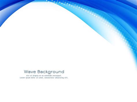 세련 된 추상 블루 웨이브 디자인 무료 벡터