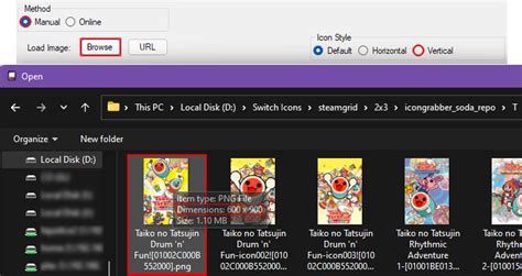 Add New Via Browse Switch Custom Game Icons And Themes