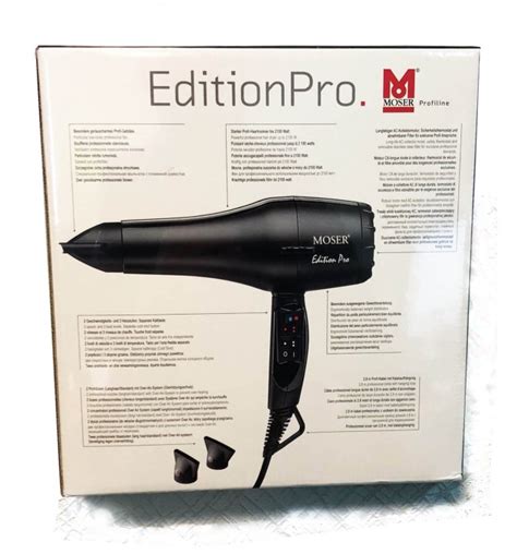 Профессиональный фен для волос Moser Edition Pro 4331-0052 черный ...