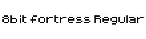 8 Bit Fortress Regular Font FFonts Net