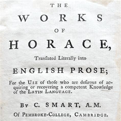 Who Wrote The First Book Of The Odes Of Horace Chap 23” By Horace