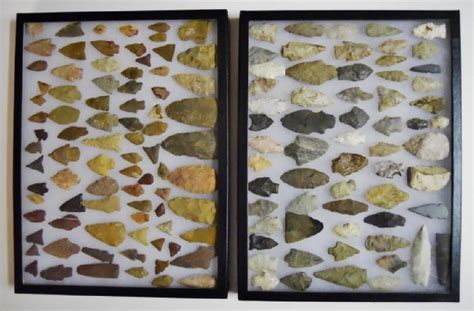 Native American Points Projectiles Tools 145pc Lot 0068 Native American Nativity