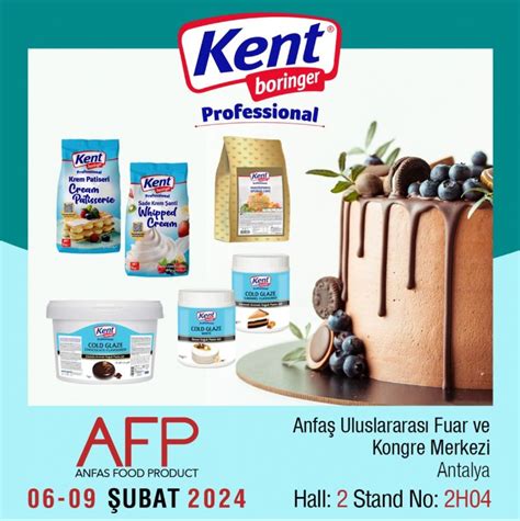 Kent Boringer AnfaŞ Food Product Uluslararası Gıda Ve İçecek İhtisas Fuarında Siz Değerli Kent