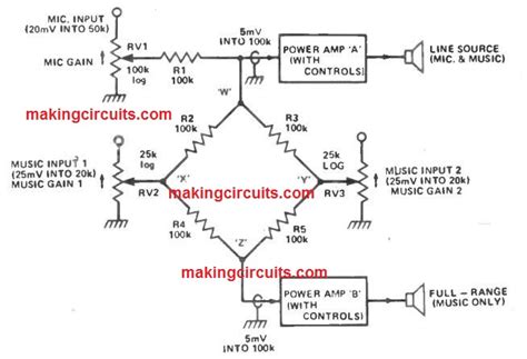 Anti Acoustic Feedback Circuit For Microphone Amplifier Systems Making Easy Circuits