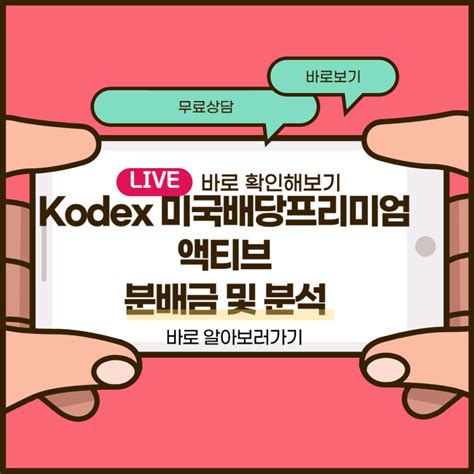 Kodex 미국배당프리미엄액티브 분석 및 Kodex 미국배당프리미엄액티브 투자종목 분배금 세상에 필요한 모든정보