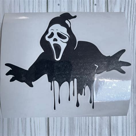 Ghost Decal Horror Movie Decal Car Decal Fun Halloween Decal Etsy