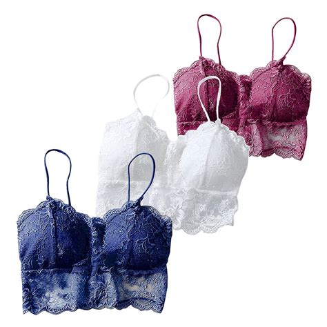 Hanzidakd Bras For Women Push Up 3pc Women Sexy Vest Have A Chest Pad