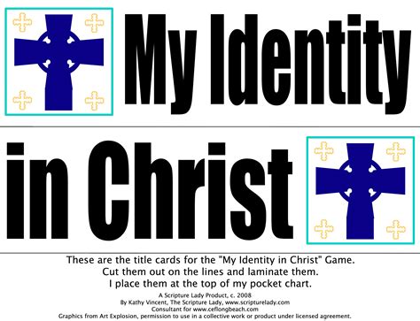 My Identity Titles The Scripture Lady