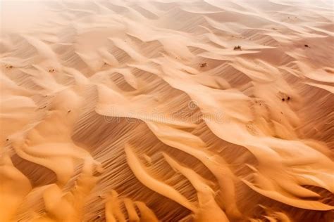 Sand Dune In Sahara Desert Neural Network Ai Generated Stock