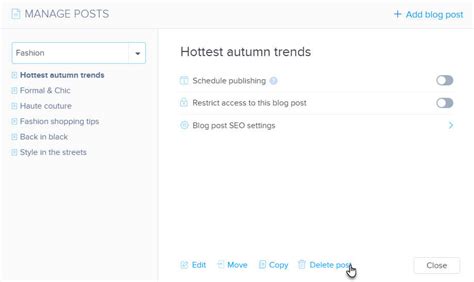 How To Manage Your Blog Webnode Support