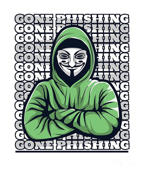 Gone Phishing Ethical Hacking White Hat Black Hat Hacker Digital Art By