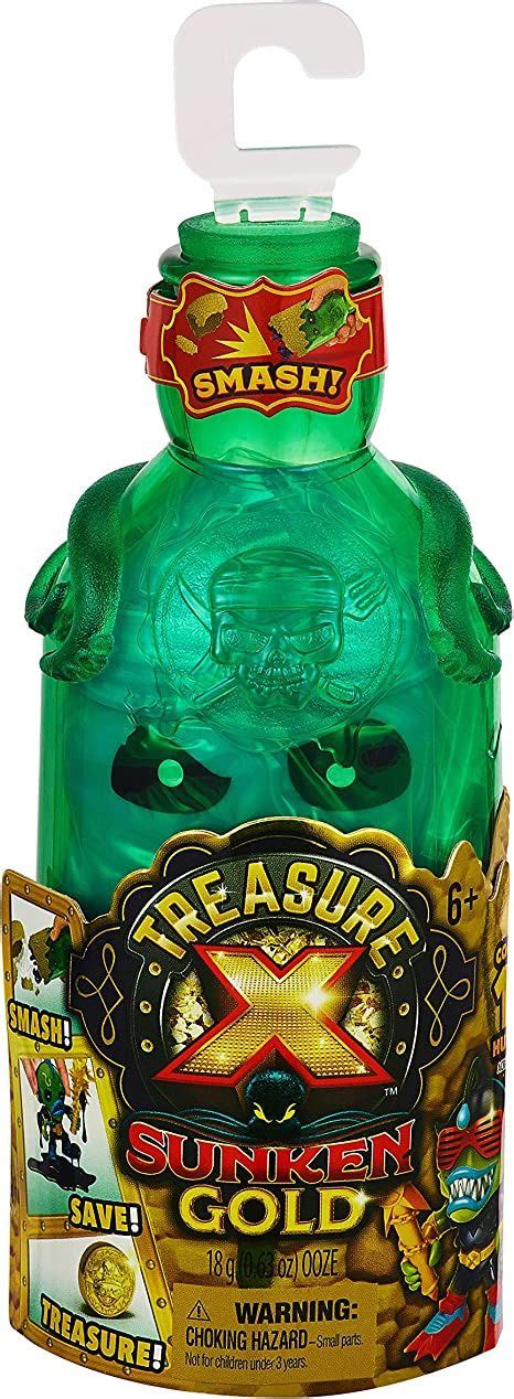 Treasure X Sunken Gold Bottle Smash Action Figure And Treasure Inside