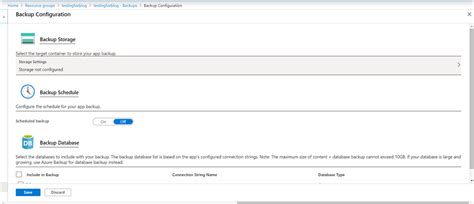 Backing Up An Existing Azure Web App