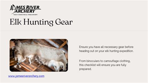 ppt essential elk hunting gear your ultimate checklist powerpoint