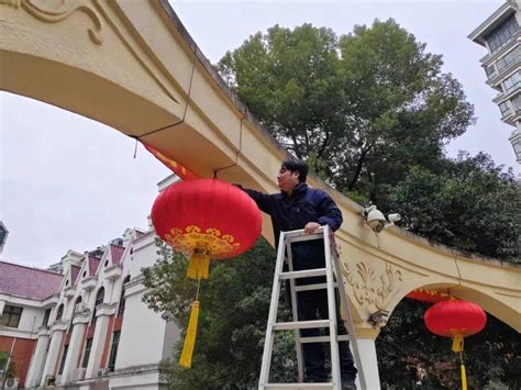 “龙腾”年味扑面来！看长宁“花式”迎新春红灯笼居民区小区