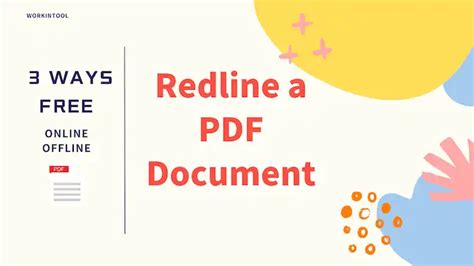 How To Redline A PDF Document For Free Online Offline 3 Ways