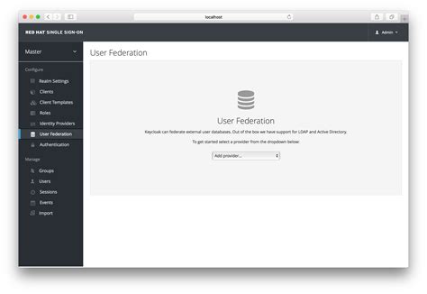 Chapter User Storage Federation Red Hat Product Documentation