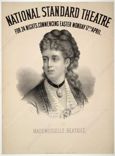 Mademoiselle Beatrice Stock Image C018 9435 Science Photo Library