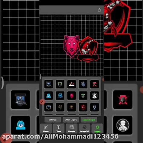 آموزش ساخت لوگو حرفه ای برای پروفایل و شرکت دیدئو Dideo